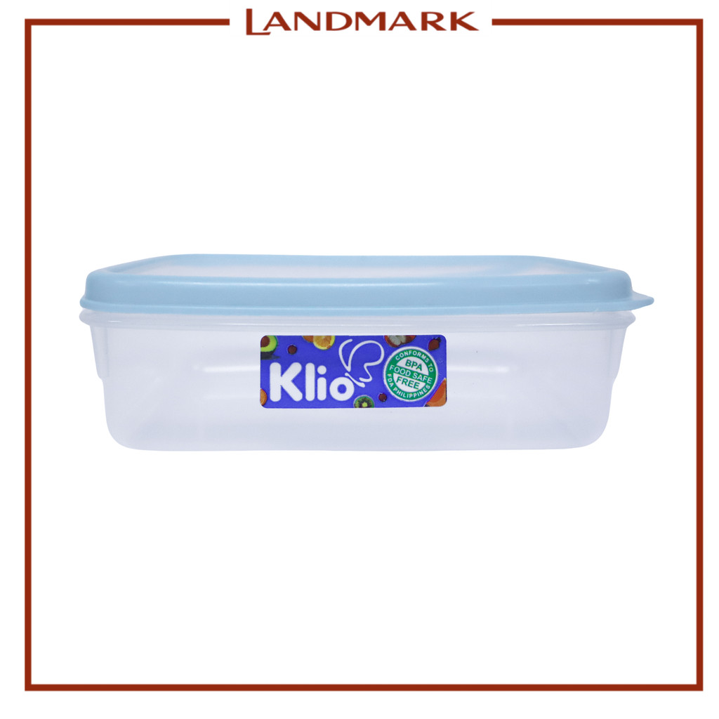 Klio Rectangular Small Stackable Food Keeper 480ml with Cover 15 x 11 x 5cm | Shopee Philippines