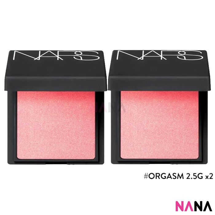 NARS Mini Blush #Orgasm - Peachy pink with golden shimmer 2.5g x2 ...