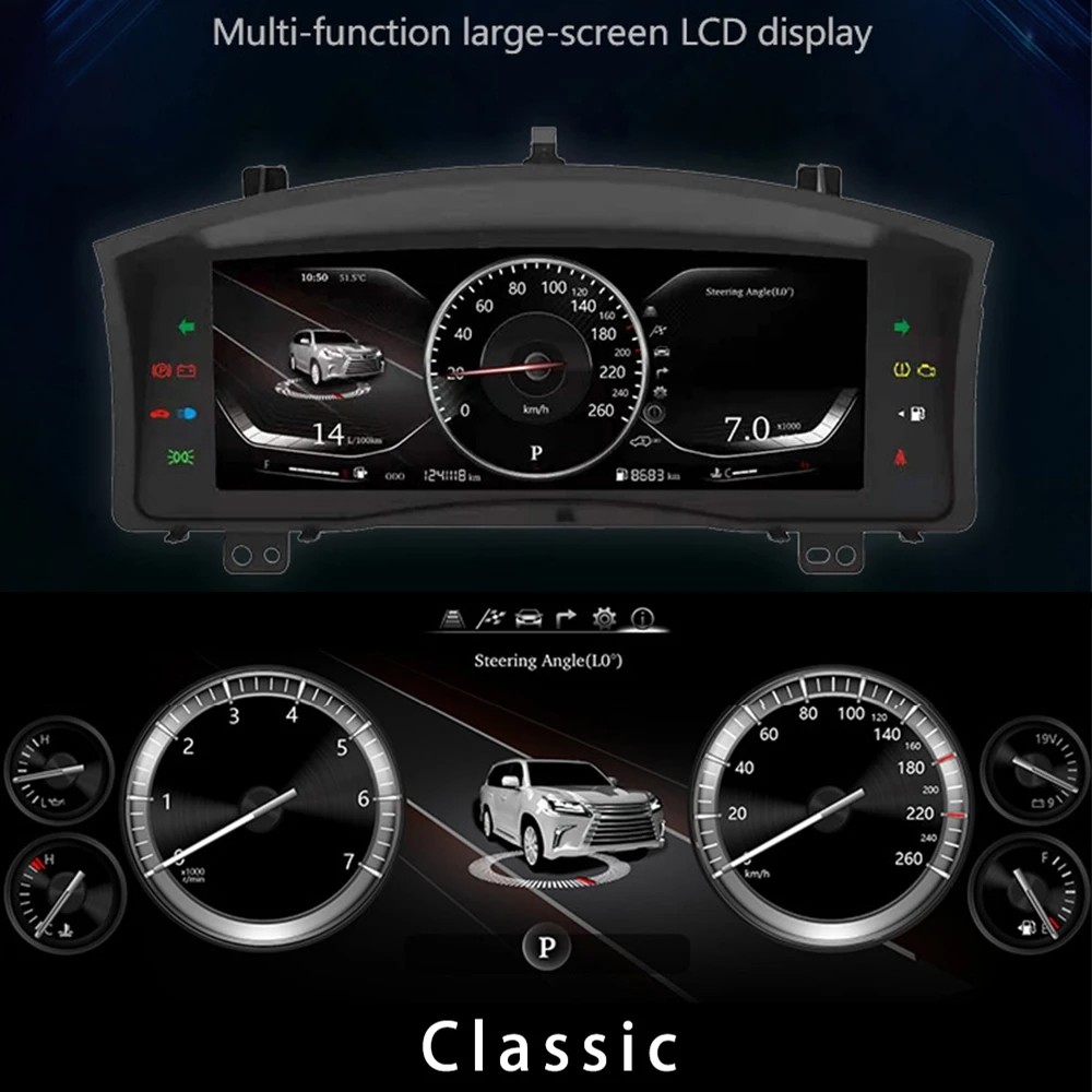 ⚖2024 Latest Original Car Digital Cluster Instrument for Lexus LX-570 ...