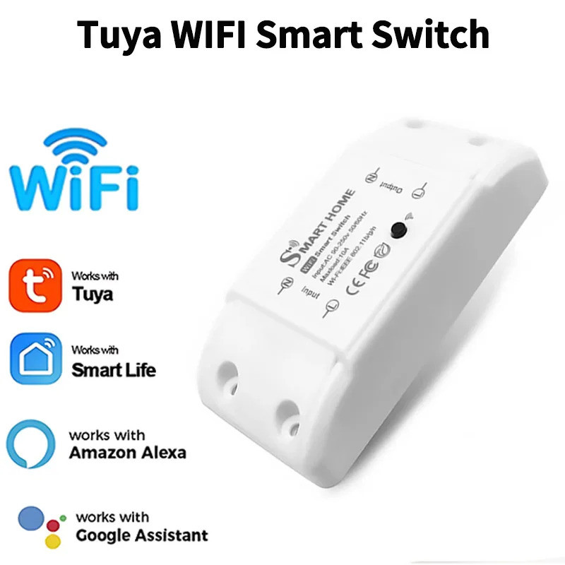 Tuya WiFi Smart Switch APP Wireless Controller Mini Universal Breaker ...