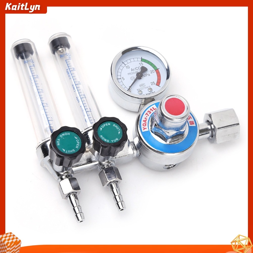 Argon Arc Welding Double-tube Flowmeter Gas Regulator Gauge Pressure ...