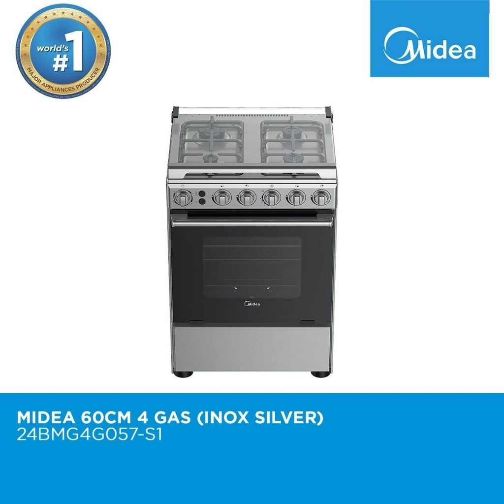 MIDEA 60cm 4Gas ( Inox Silver) | Shopee Philippines