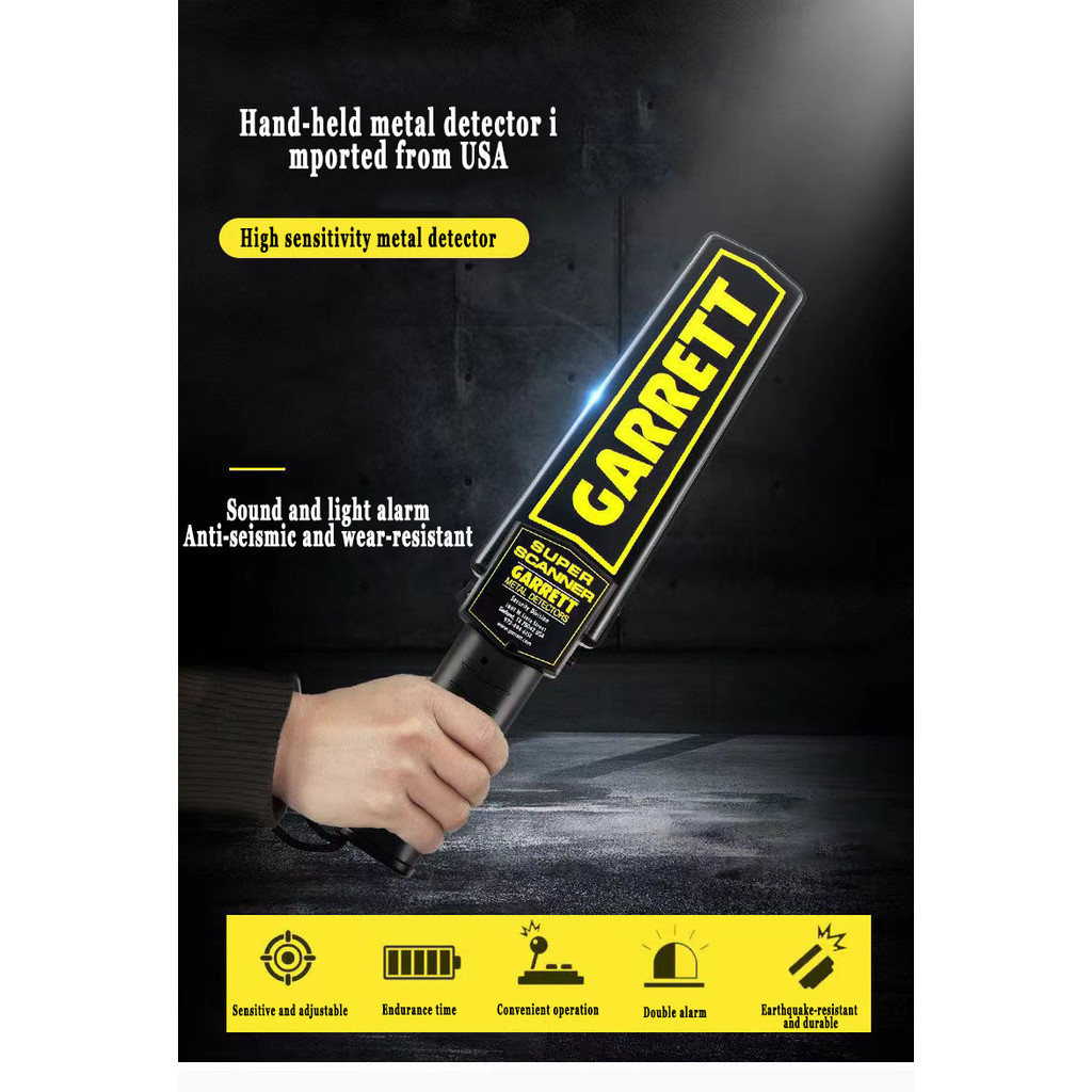 Metal Detector GARRETT Super Scanner Professional Portable Metal knife ...