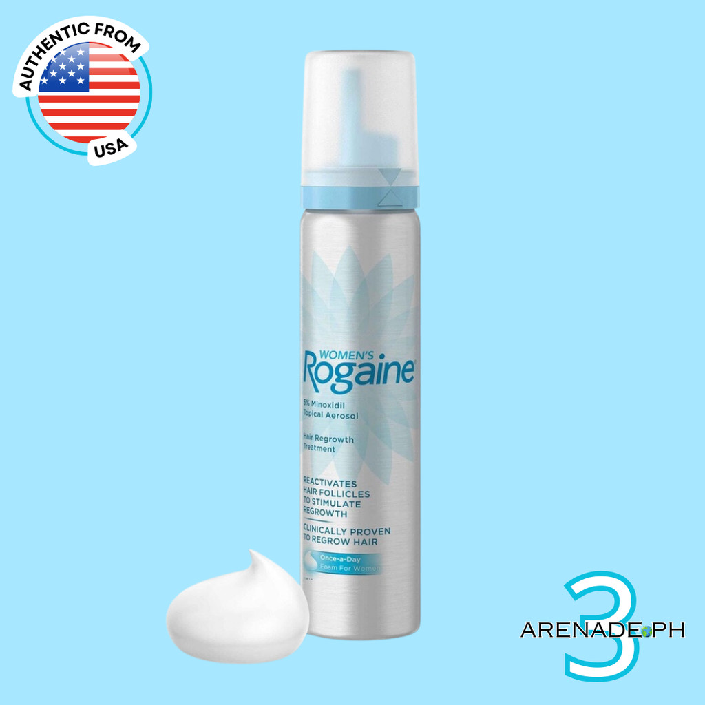 Women's Rogaine 5% Minoxidil Topical Aerosol Hair Regrowth Treatment ...