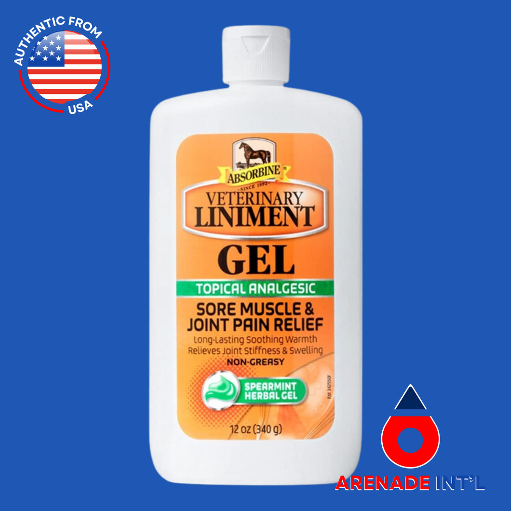 Absorbine Veterinary Liniment Gel Relieves Joint Stiffness And Swelling ...