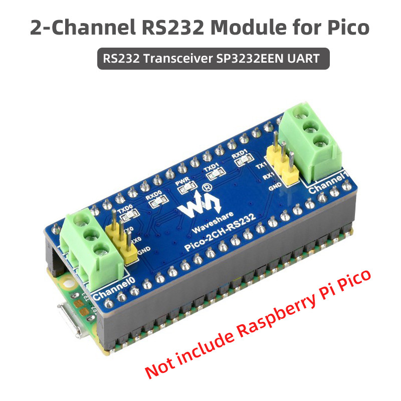 ☺Raspberry Pi Pico 2 Channel RS232 Module SP3232EEN Transceiver UART To ...
