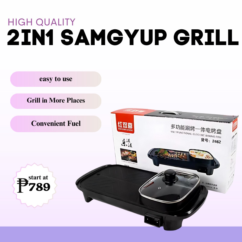Korean Hotpot Samgyupsal Griller Korean Electric Griller Pan with ...