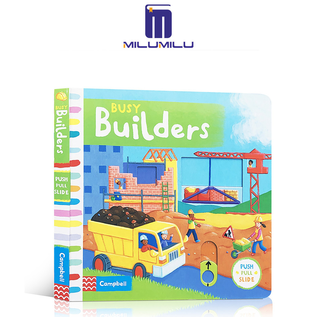 Milu Picture Book Busy Builders Children's Toy Board Book Original ...