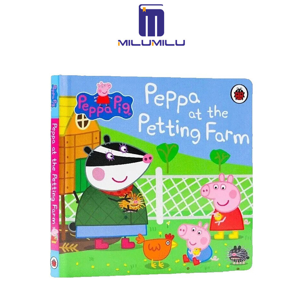 milu Picture Book Peppa Pig Peppa at the Petting Farm Board Book ...