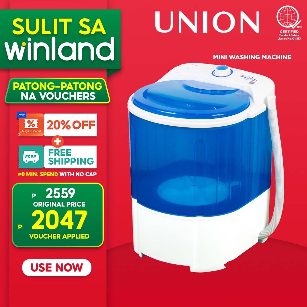 Union by Winland 2.0kg Single Tub Mini Washing Machine UGWM-20 | Shopee ...