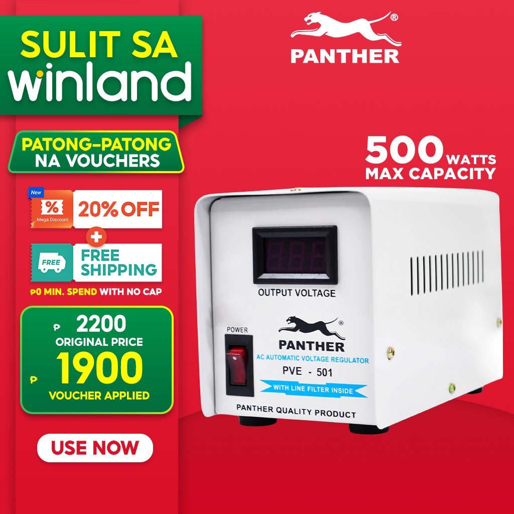 Panther by Winland PVE 501 AVR Relay Type, 220V AC Output, Automatic ...