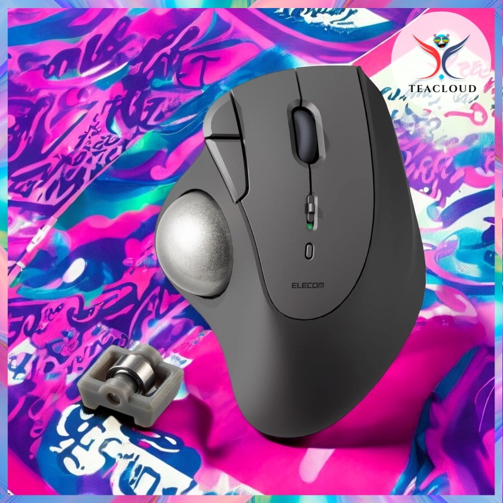 Elecom Wireless Trackball Mouse Bluetooth IST Series 5-Button Thumb ...