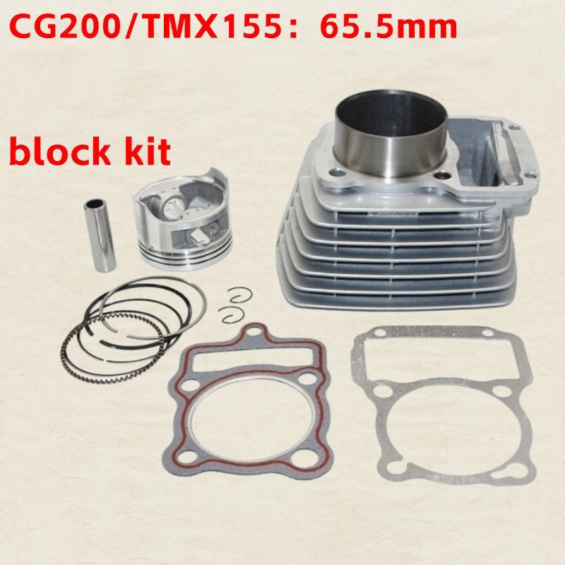 65.5MM Big Bore Motorcycle Cylinder Piston Top Engine Parts Kits Set ...