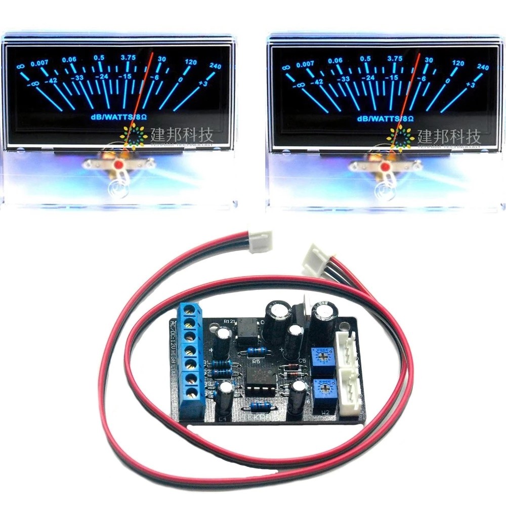 ☮2pc P-97 VU Meter Audio Volume Unit indicator Peak DB Table Panel ...