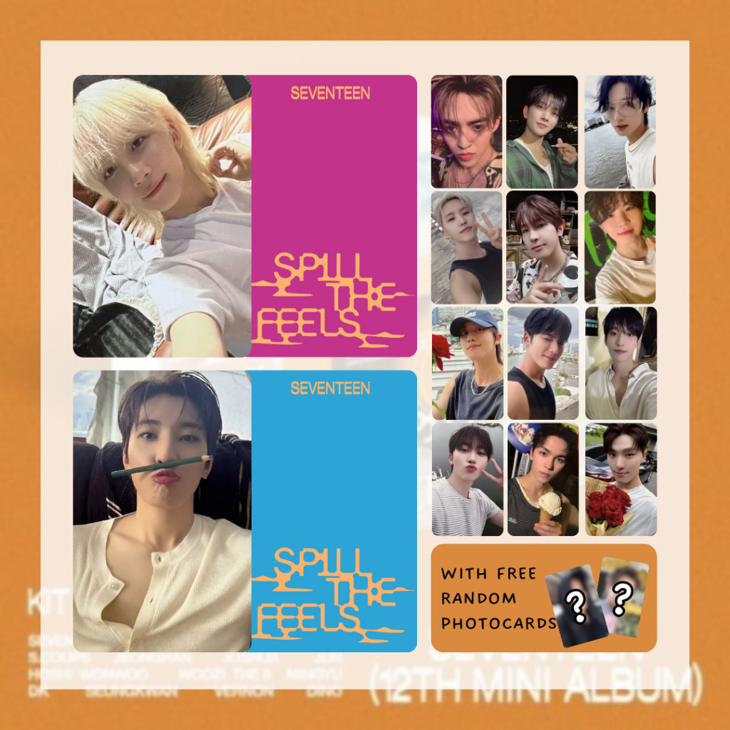 [PER PIECE/SET] SPILL THE FEELS ALBUM KIT VER SEVENTEEN HD PRINT LOMO ...