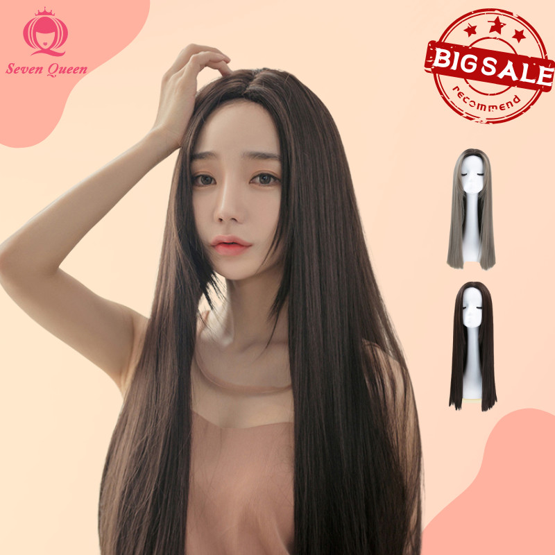 ''Aurora''wig 75cm long straight hair without bangs fashion wig natural ...