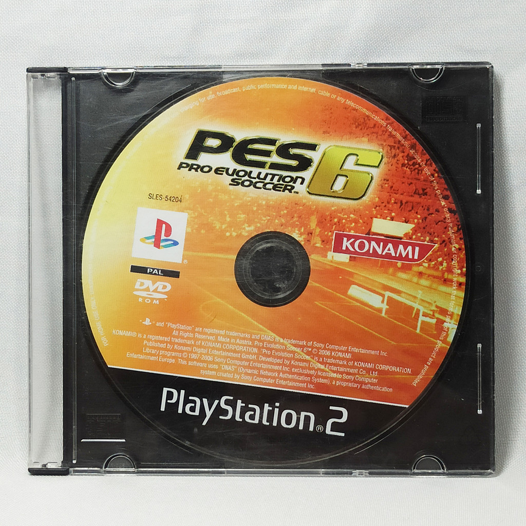 CD ONLY PES 6 - PS2 PlayStation 2 Video Game - PAL REGION ONLY - (Used ...