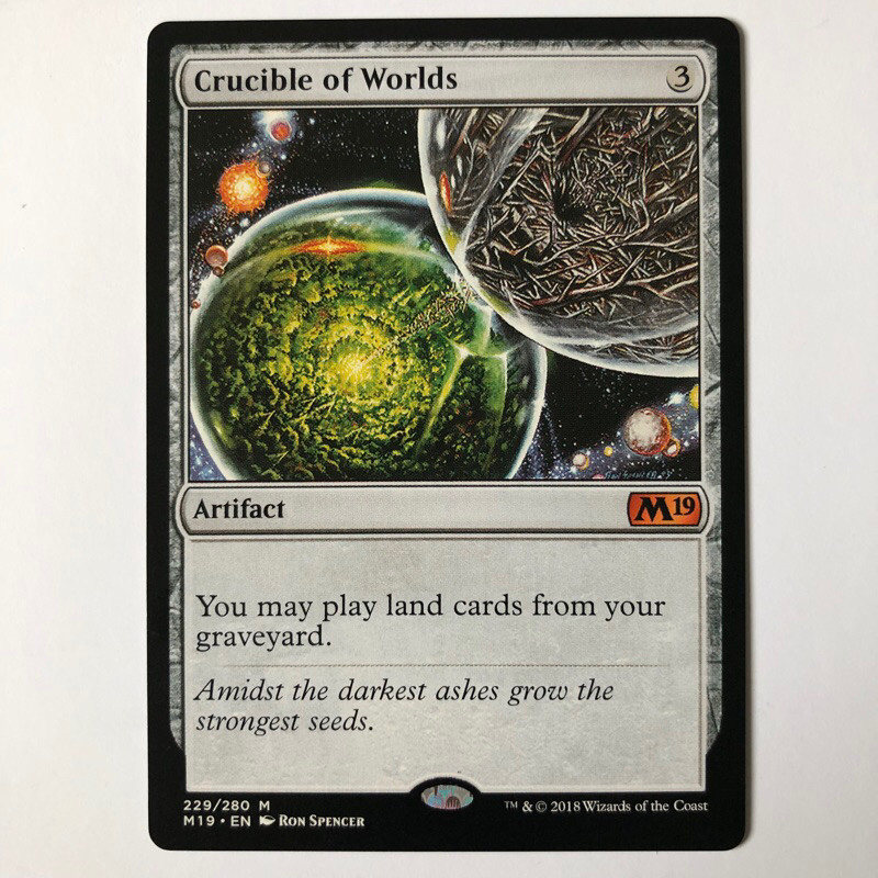 Playtest Card - Crucible of Worlds (M19) | Shopee Philippines