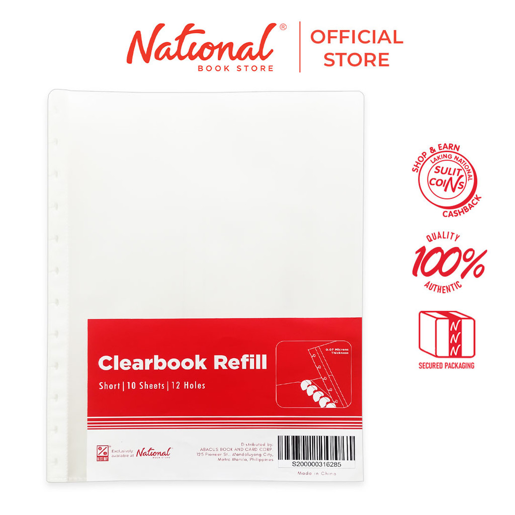 Best Buy Clearbook Refill F-100-10-A4 Short 12holes 10 sheets 0 ...