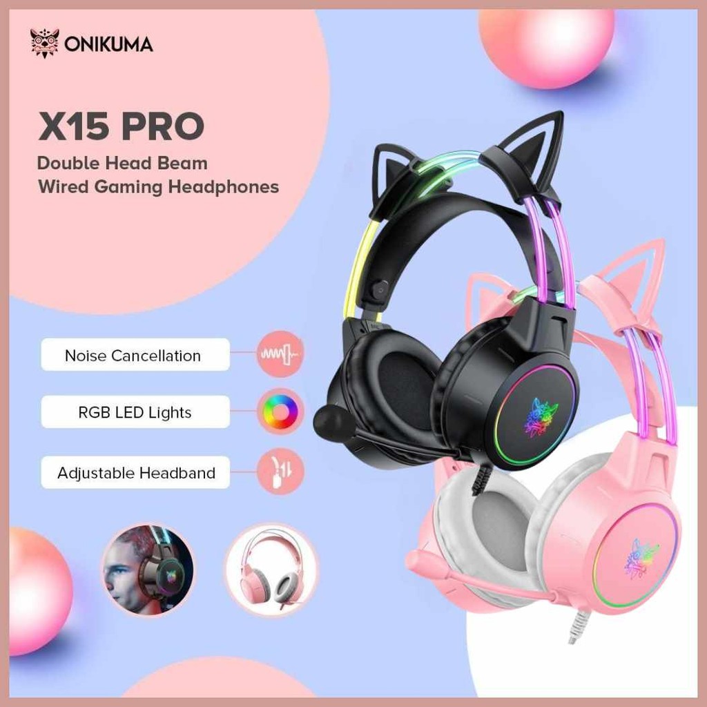 Onikuma{Hy^X15]w`Pro+Fp@Sy@Gaming+pm@Headset+ey@with+Ro@Mic+BS@Noise ...