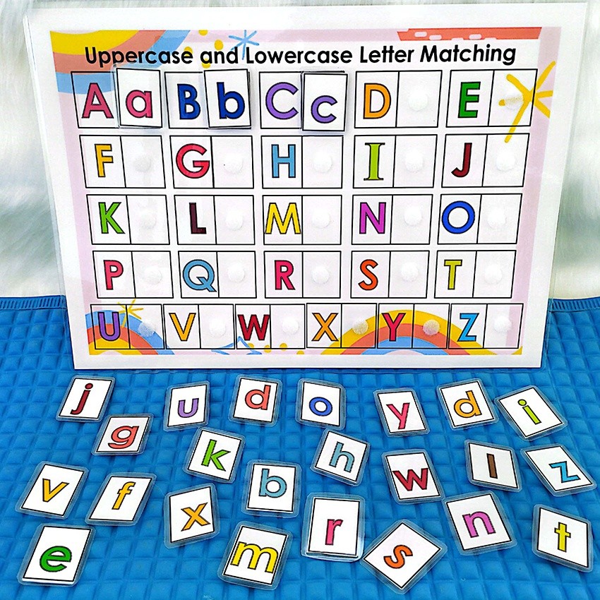 Detachable Laminated Learning Materials (Letter Matching) | Shopee ...
