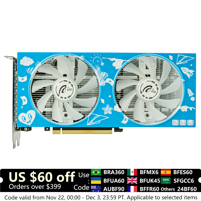 ♡ASL NVIDIA GeForce RTX 4060 8GB GDDR6 128Bit PCI-E 4.0 DLSS 3 HDMI ...