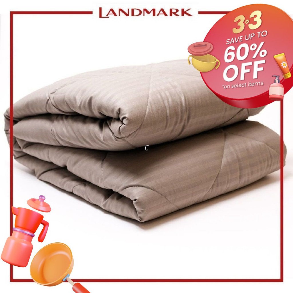 Home Choice Jacquard Stripes Comforter - Beige | Shopee Philippines