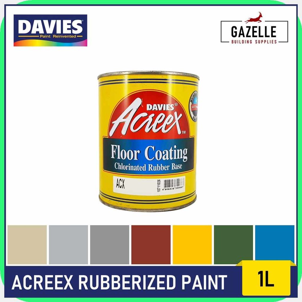 Davies'n#Acreex'z!Rubberized[Kw!Floor[VU!Paint[Xc!1L | Shopee Philippines