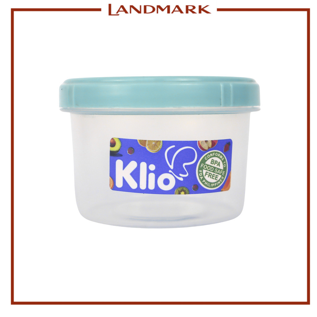 Klio Round Short Clear Canister 100ml with Lid 7 x 7 x 5cm | Shopee ...