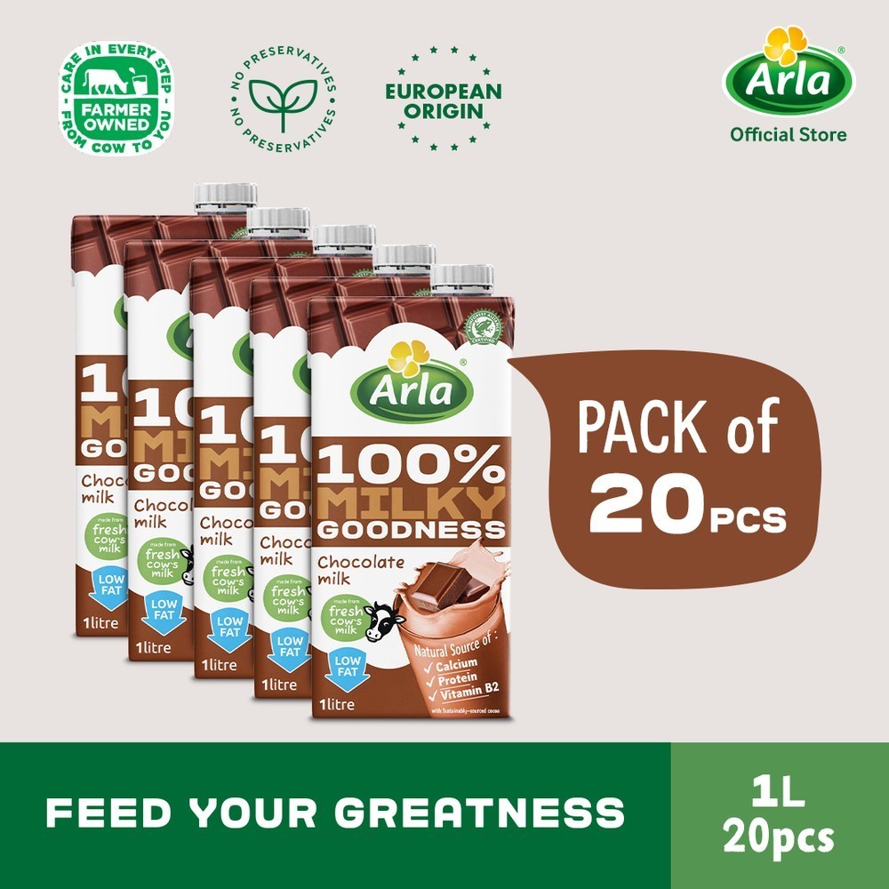 Arla Chocolate Milk 1L 20-Pack (Expiry Date: July 2, 2025) | Shopee ...
