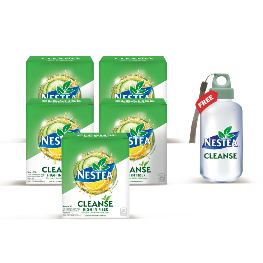 Nestea Cleanse Lemon Cucumber Powdered Green Tea with Fiber 250ml ...