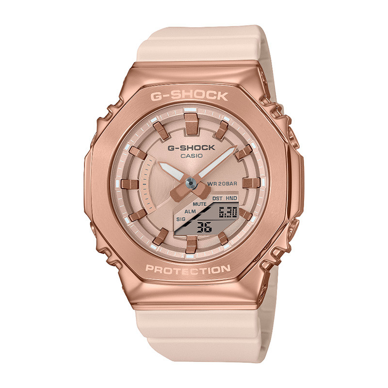 Casio G-Shock Women (GM-S2100PG-4ADR) Pink Resin Strap 200 Meter Time ...