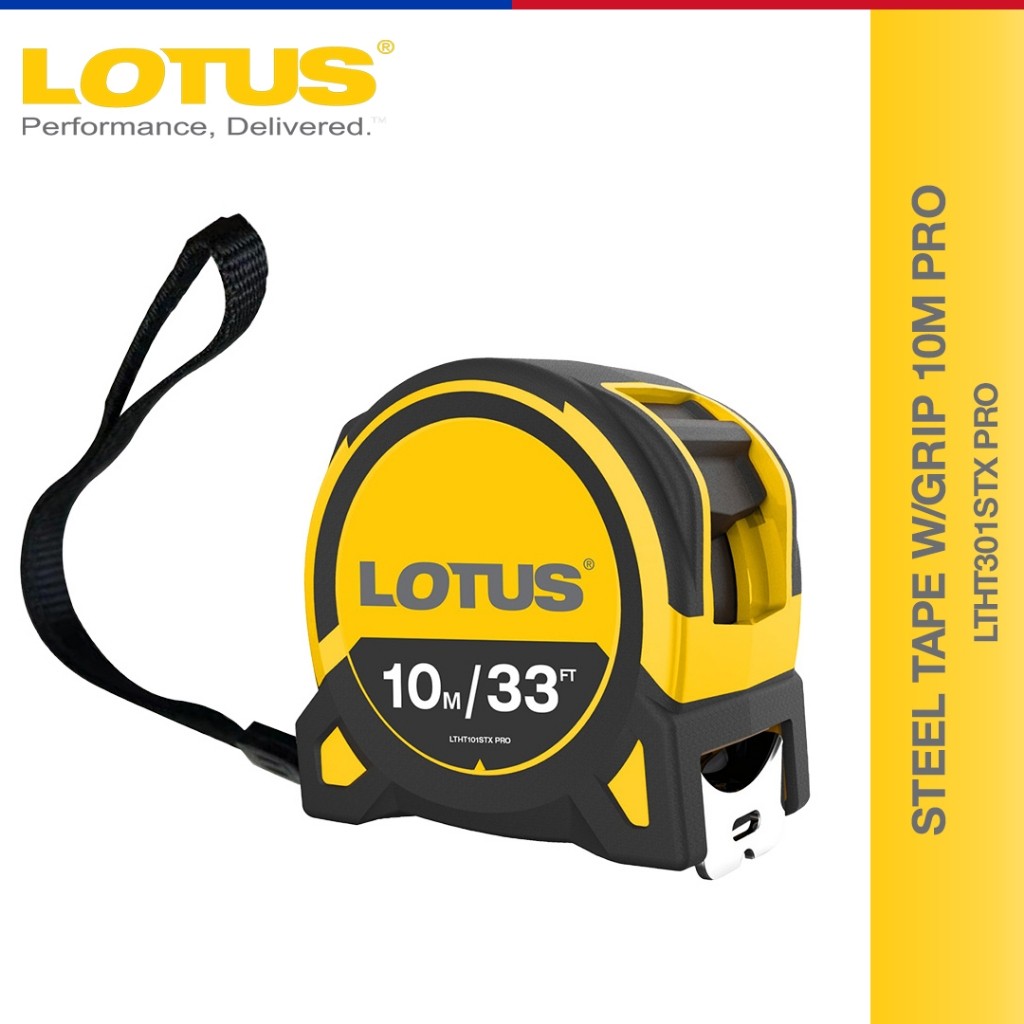 Lotus Steel Tape W/Grip PRO (Inch/Fractional Scale) | 3M,10M,5M ,8M ...