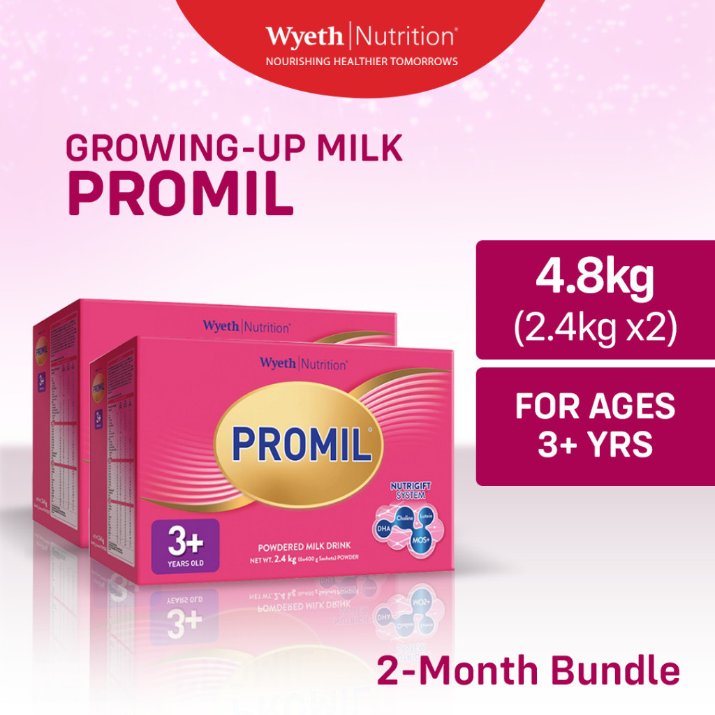 PROMIL FOUR Powdered Milk Drink for Over 3 Years Old 4.8kg (2.4kg ...