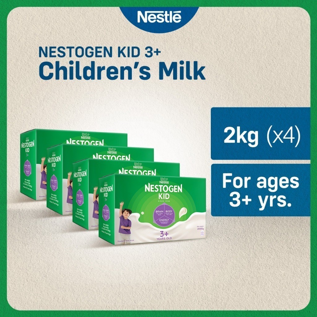 NESTOGEN KID 3+ Powdered Milk For Children Above 3 Years Old 2kg Pack ...
