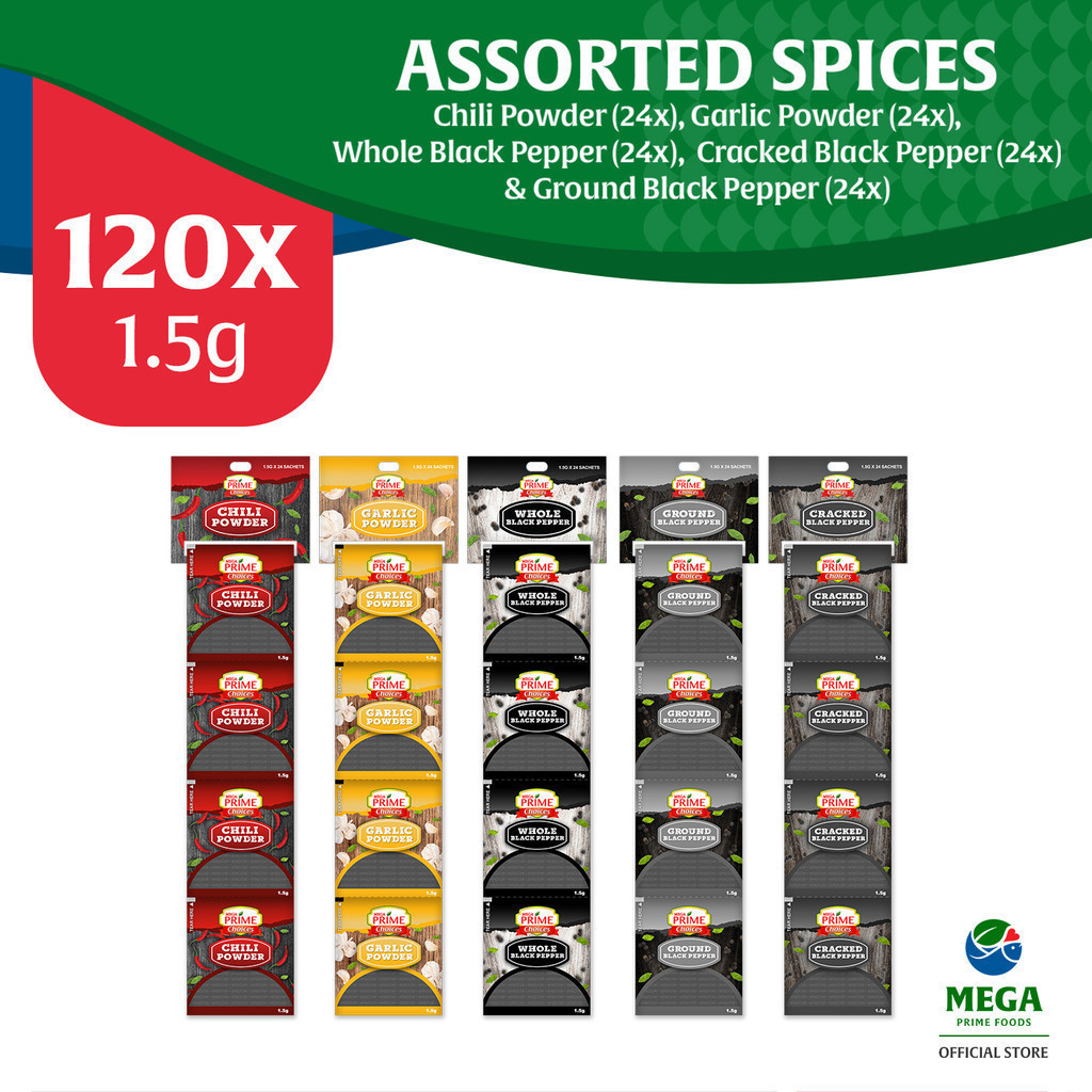 MEGA Prime Choices Assorted Spices 1.5g | Shopee Philippines