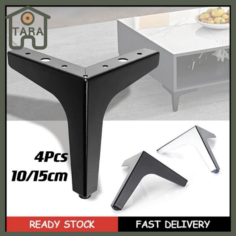 4pcs Metal Sofa Legs Support 10/15cm Table Legs Furniture Hardwar Table ...