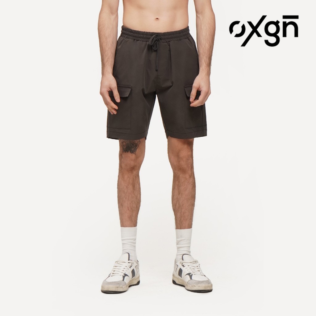 OXGN Nylon Ripstop Cargo Shorts For Men (Dark Gray/Thyme) | Shopee ...