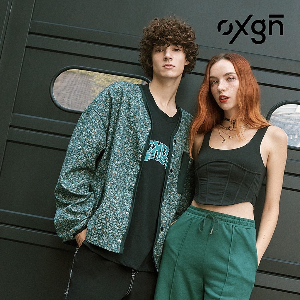 OXGN Floral Jacket With Chest Pocket For Men (Dark Green) | Shopee ...