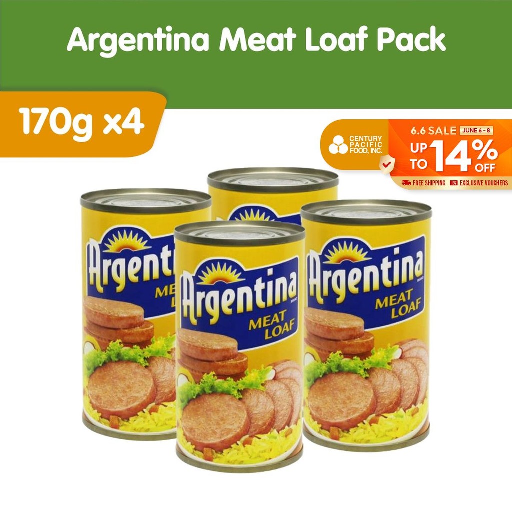 Argentina Meat Loaf 170g Pack of 4 | Shopee Philippines
