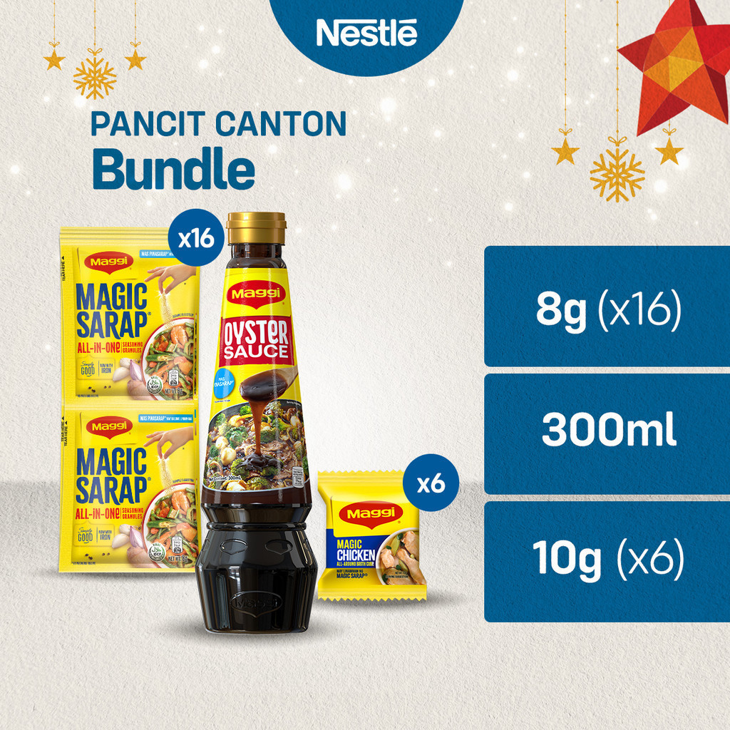 Maggi Magic Chicken Broth Cube 10g x 6 + Maggi Magic Sarap 8g x 16 ...