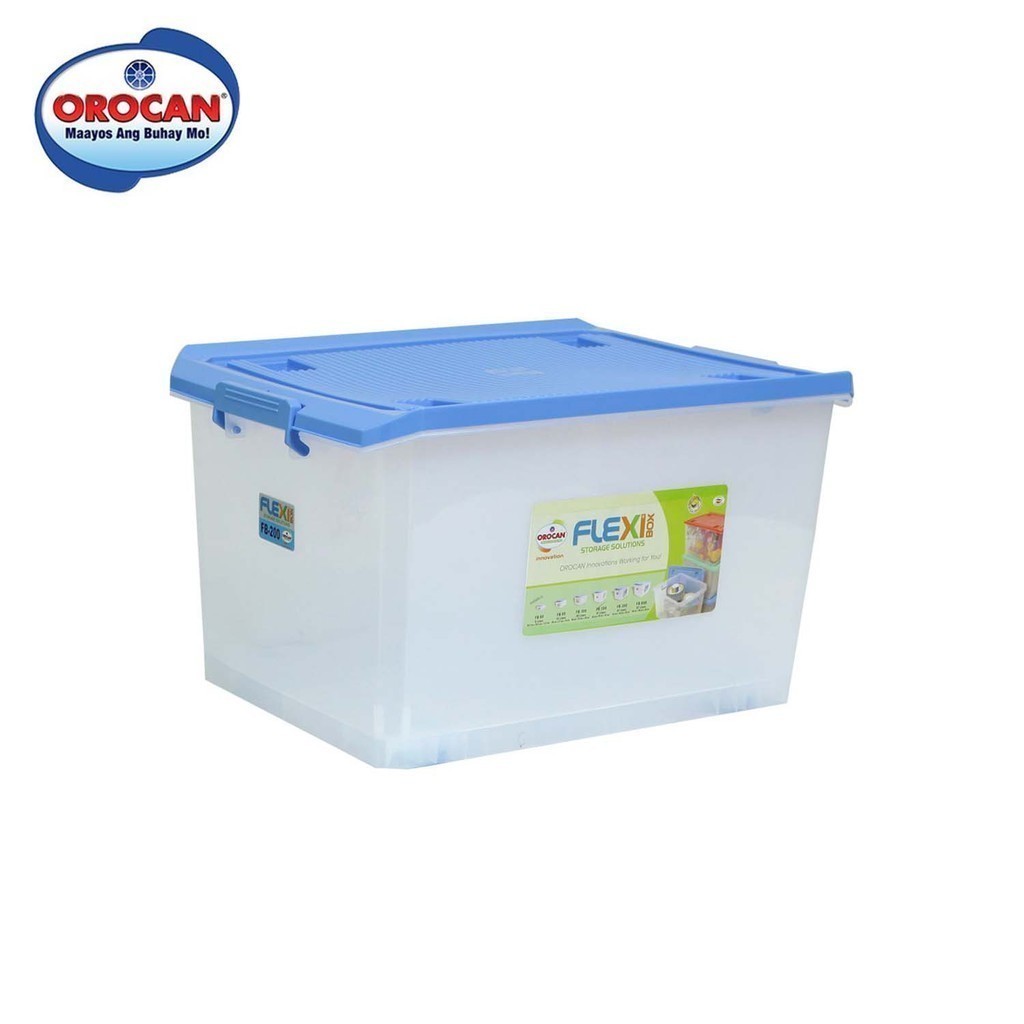 Orocan Flexibox With Cover 28L | Plastic Storage Box Container | Shopee ...