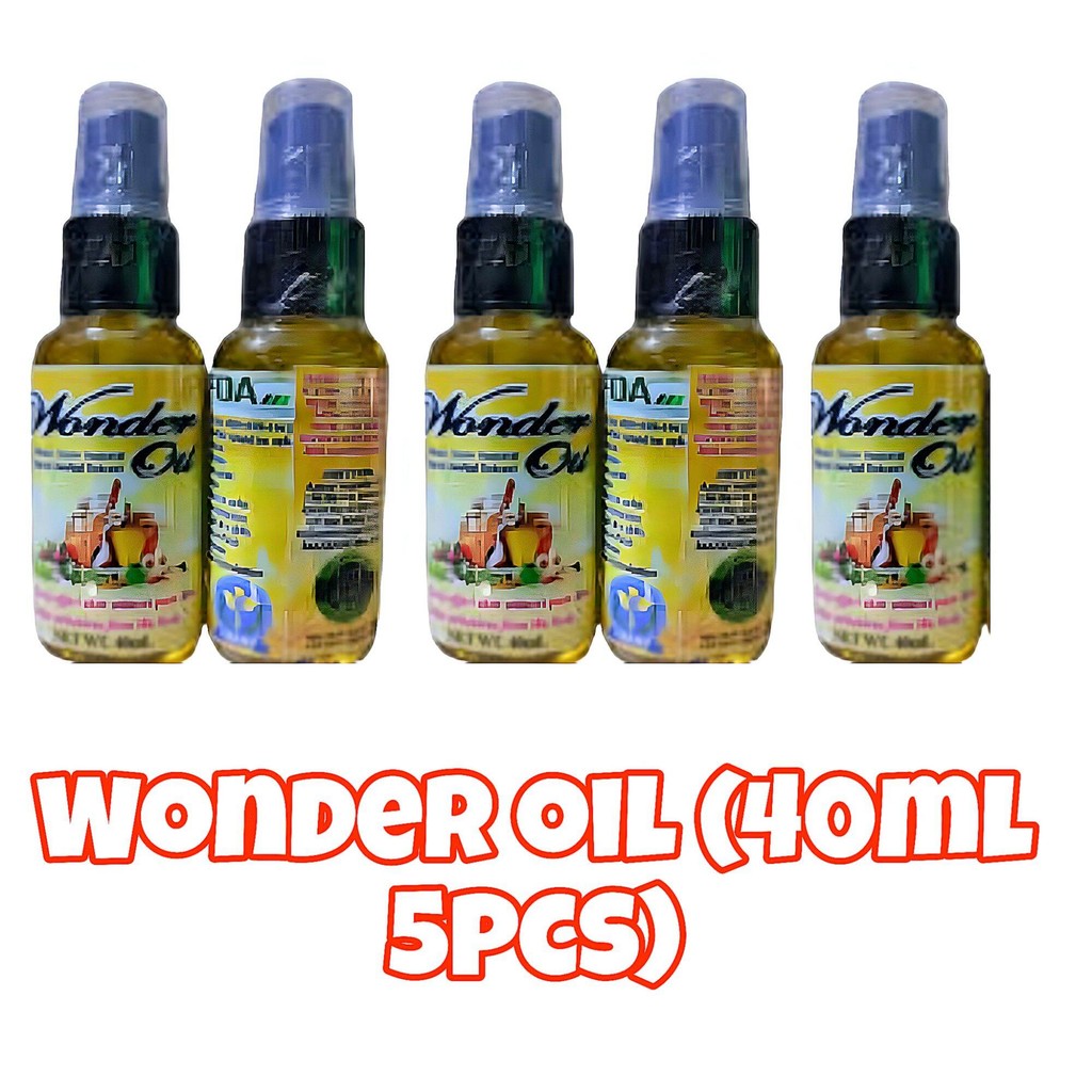 Wonder Oil Bundle Of 5 (40ml each bottle) | Shopee Philippines
