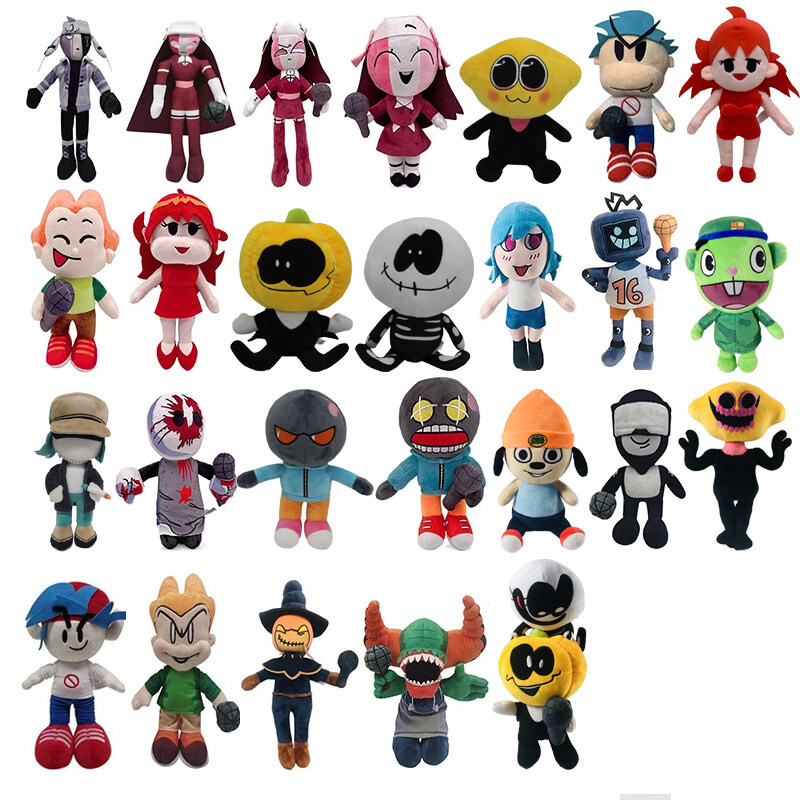 1pcs 30 Styles 20-36cm Friday Night Funkin Plush Toy Boyfriend Whitty ...