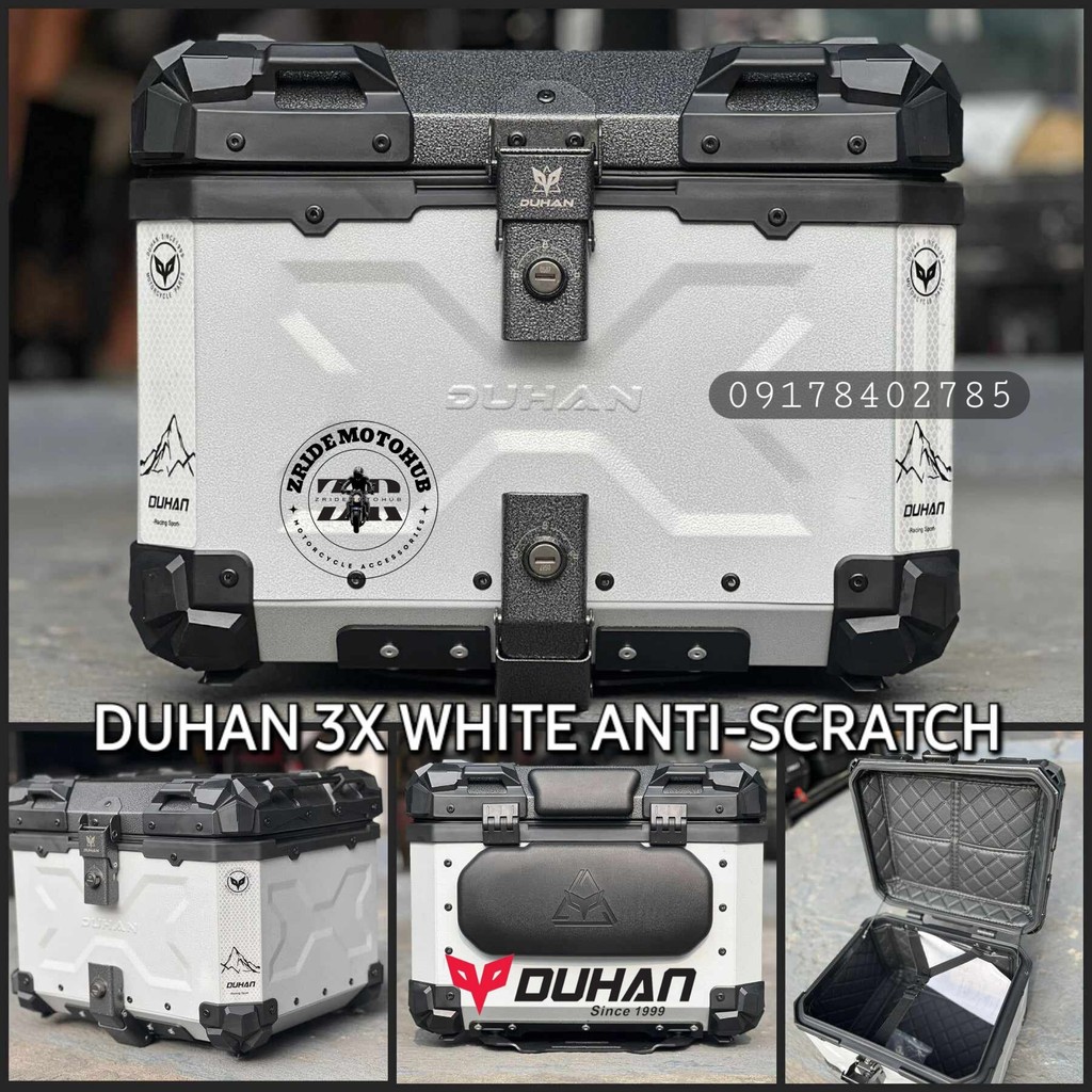 Duhan 45L Alloy Top Box ( WITH BACKREST ) | Shopee Philippines