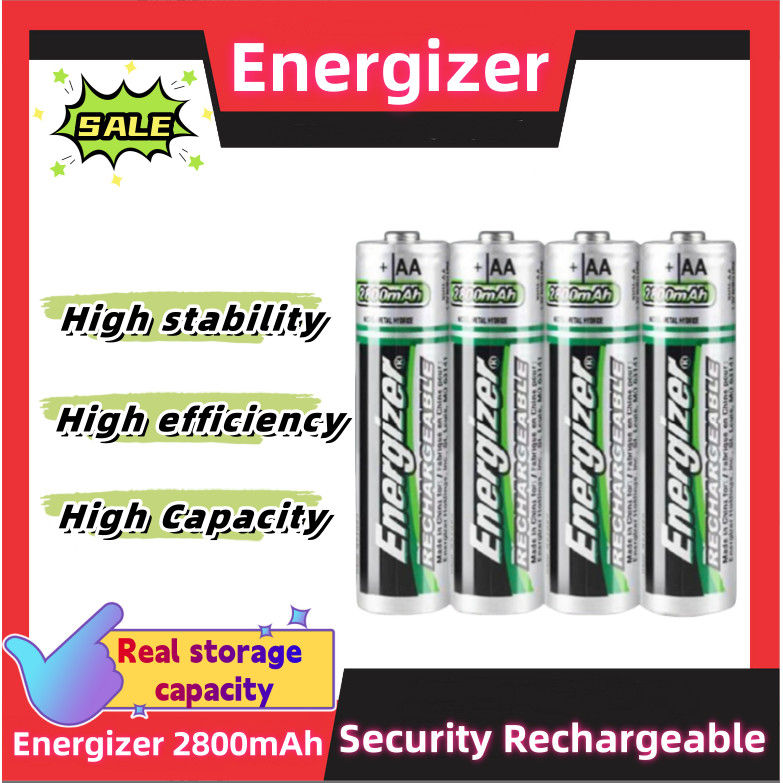 Energizer Rechargeable AA Batte 1.2V 2800mAh For cameras toys double a ...