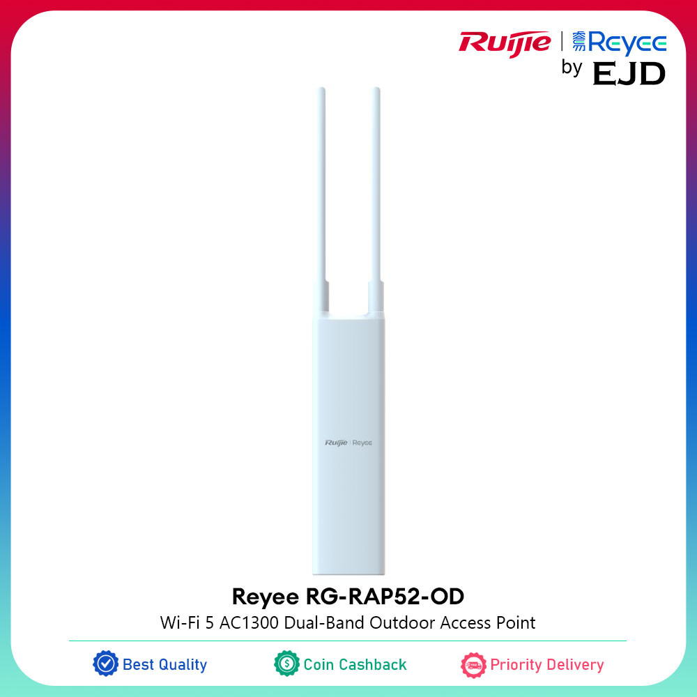 Reyee RG-RAP52-OD Wi-Fi 5 AC1300 Dual-Band Outdoor Access Point | Ruijie Networks by EJD ...