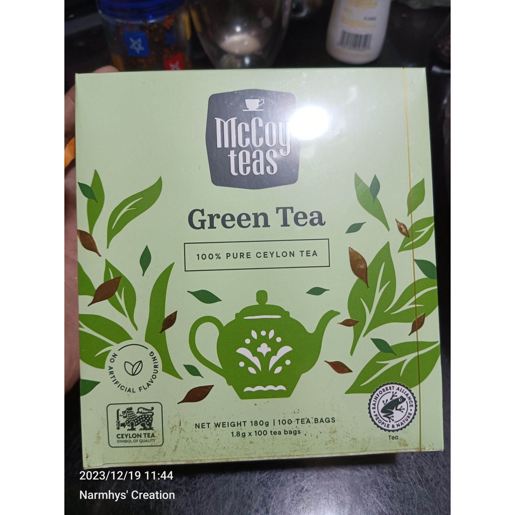McCoy Teas - Green Tea 100% Pure Ceylon Tea and/or Black Tea- 100 tea ...