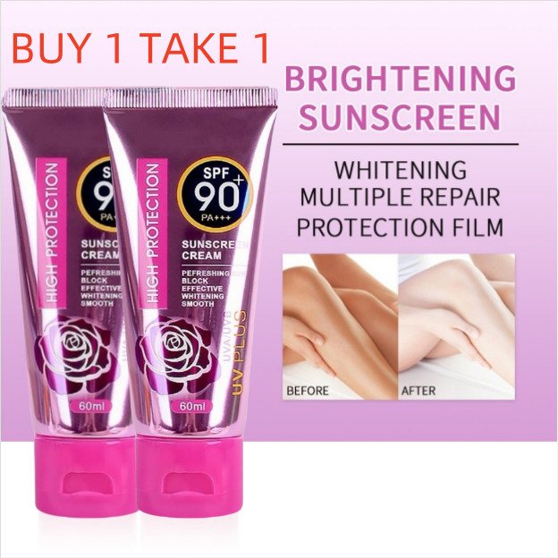 Buy1Take1 SPF90+ Sunscreen Cream High Protection UV PLUS 60ml Whitening Cream Long Lasting # ...