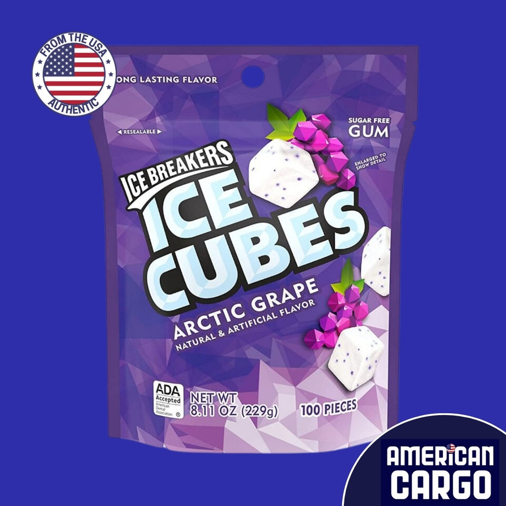 Ice Breakers Ice Cubes Gum, Arctic Grape (100 Pieces) | Shopee Philippines